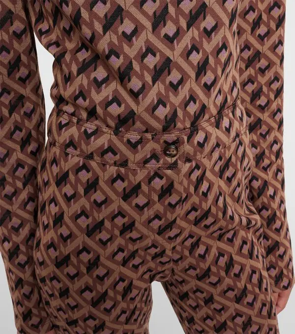 Diane Von Furstenberg Printed Flared Pants