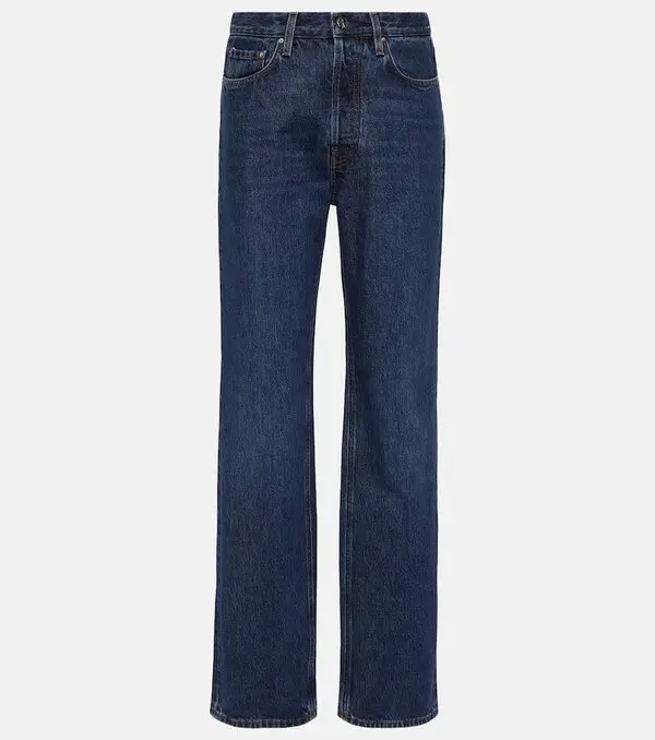 TOTEME High-rise Straight Leg Jeans