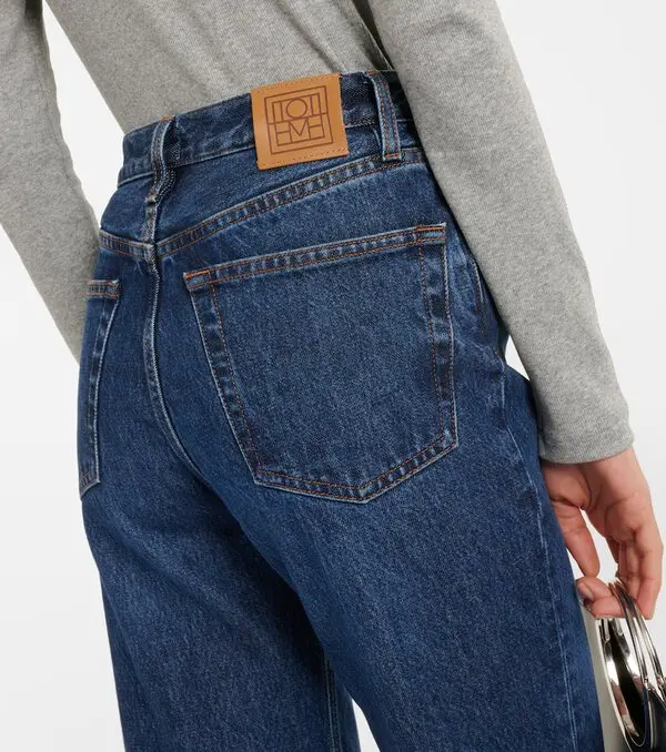 TOTEME High-rise Straight Leg Jeans