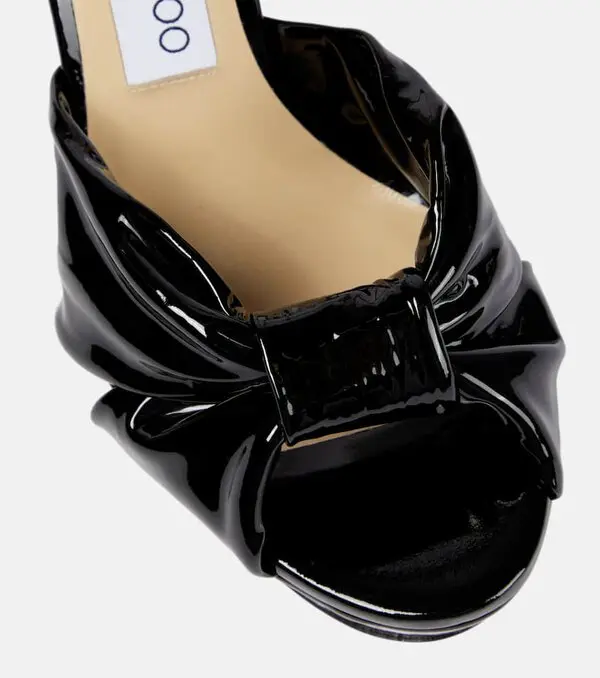 JIMMY CHOO Heloise 120 Platform Sandals - Black