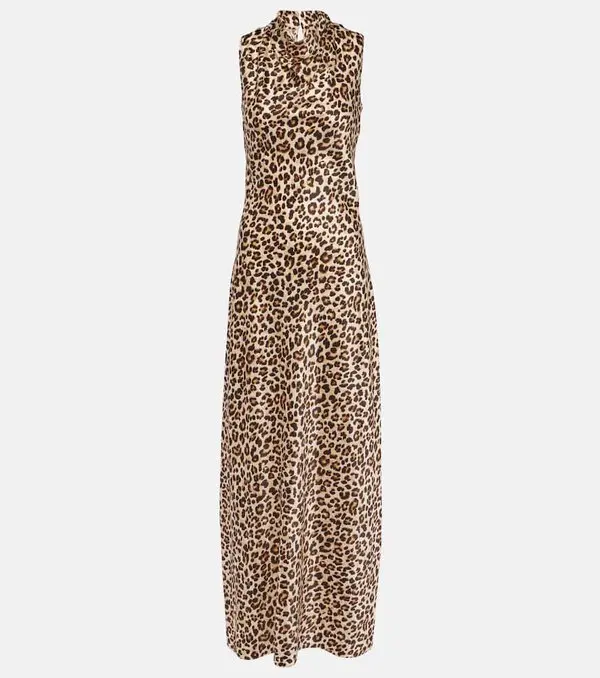 Veronica Beard Kura Leopard-print Maxi Dress