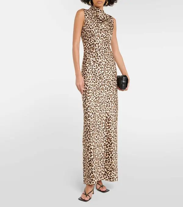 Veronica Beard Kura Leopard-print Maxi Dress