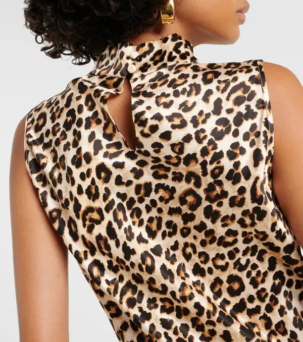 Veronica Beard Kura Leopard-print Maxi Dress