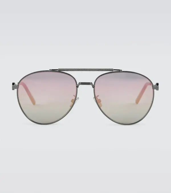 Dior Cd Link R1u Aviator Sunglasses - Silver
