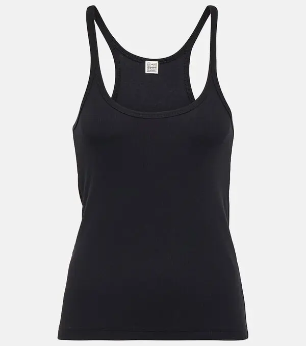 TOTEME Cotton-blend Racerback Tank Top