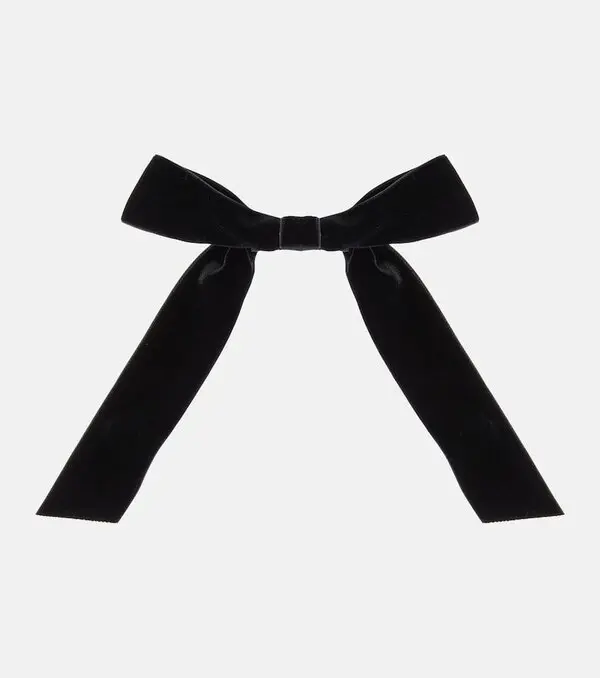 JENNIFER BEHR Adley Bow Velvet Barrette