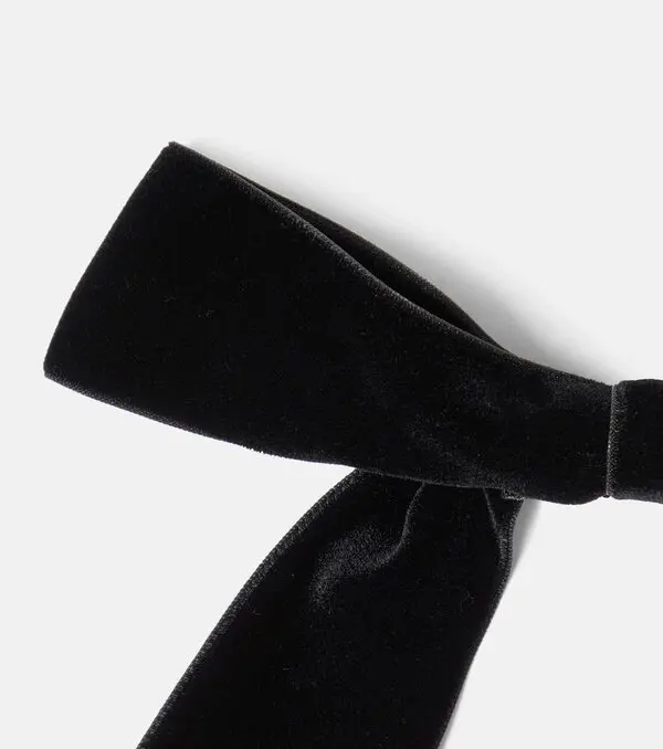 JENNIFER BEHR Adley Bow Velvet Barrette