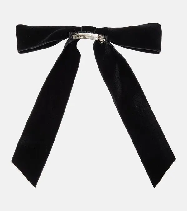 JENNIFER BEHR Adley Bow Velvet Barrette