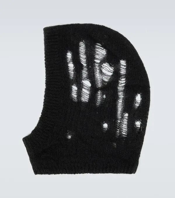Rick Owens Distressed Ski Mask