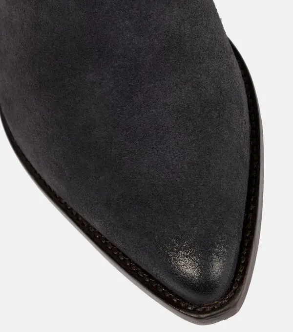 Isabel Marant Étoile Duerto Suede Cowboy Boots - Black