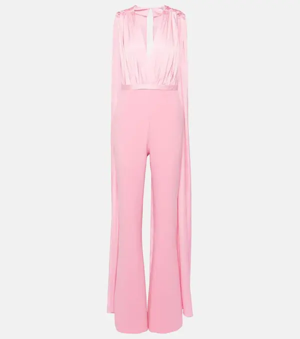 Safiyaa Bianca Caped Jumpsuit - Gold