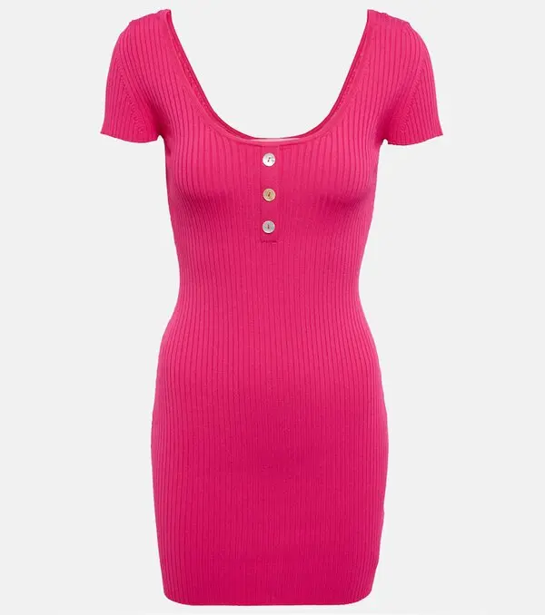 Live The Process Saros Ribbed-knit Minidress