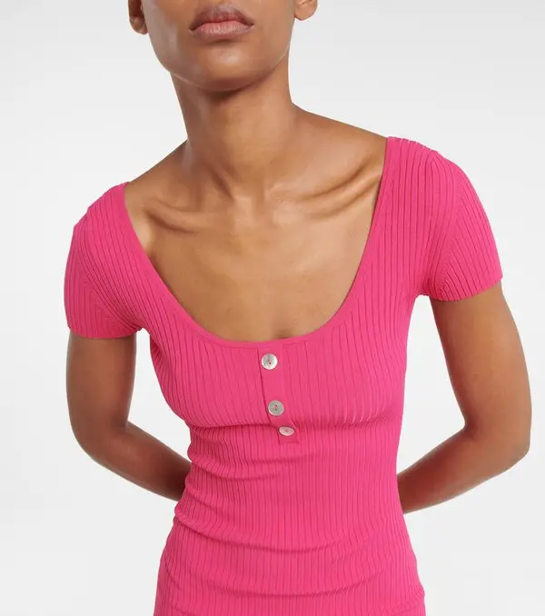 Live The Process Saros Ribbed-knit Minidress