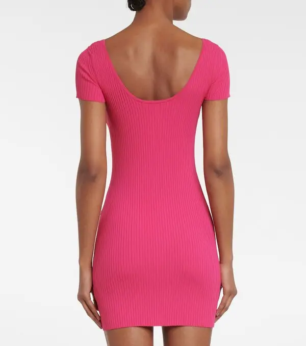 Live The Process Saros Ribbed-knit Minidress