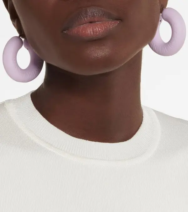 JW Anderson Logo Hoop Earrings