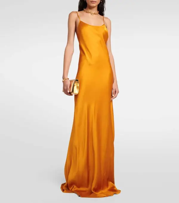 Victoria Beckham Cami Gown - Orange