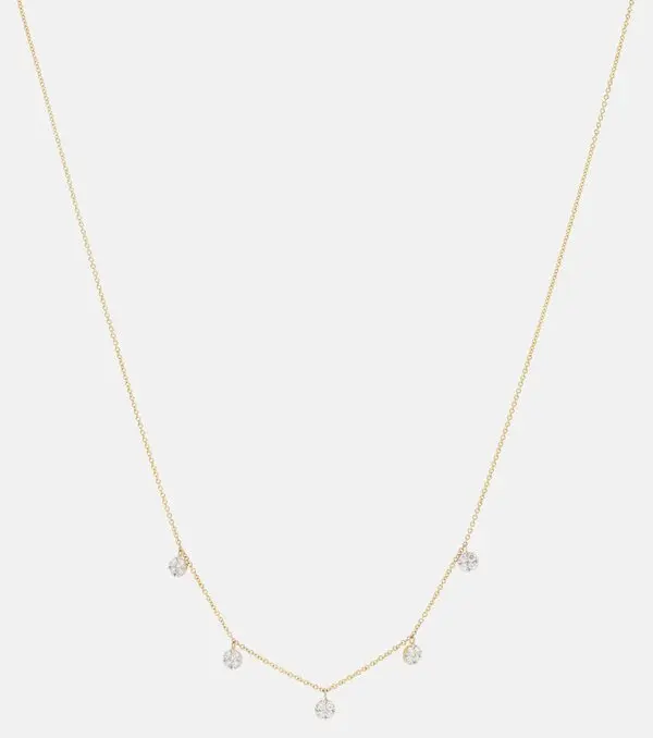 STONE AND STRAND Disco 10kt Diamond Necklace - Gold