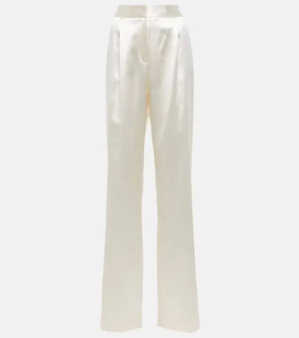 DANIELLE FRANKEL Miriam Silk And Wool Trousers