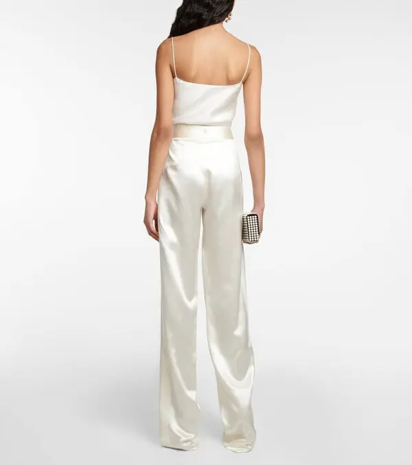 DANIELLE FRANKEL Miriam Silk And Wool Trousers