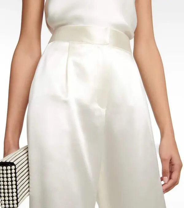 DANIELLE FRANKEL Miriam Silk And Wool Trousers