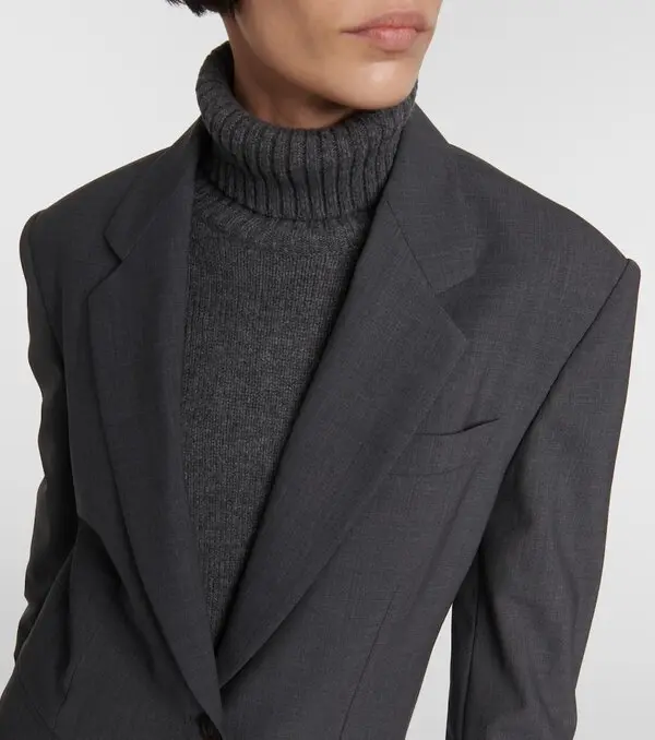 Brunello Cucinelli Oversized Wool-blend Blazer