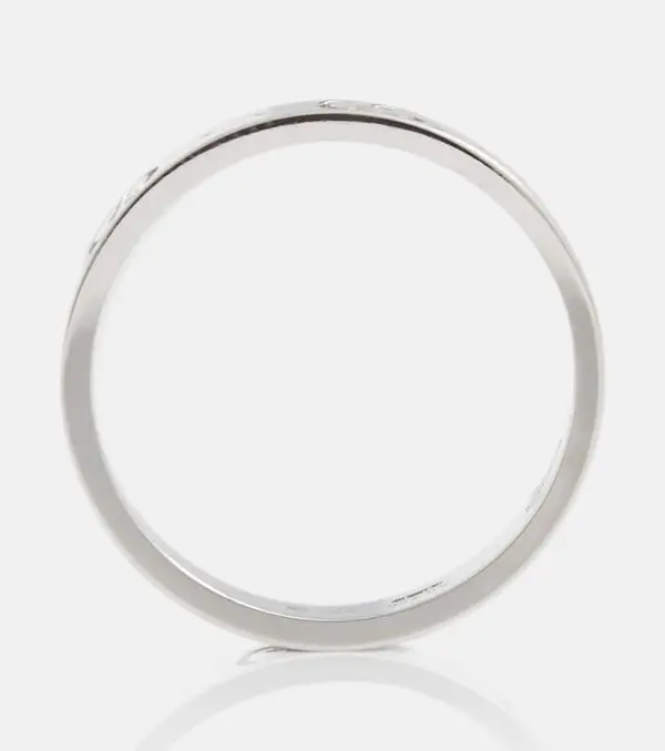 Gucci 18kt White Gold Icon Ring - Silver