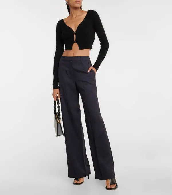 Jacquemus Le Cardigan Alzou Cropped Cardigan