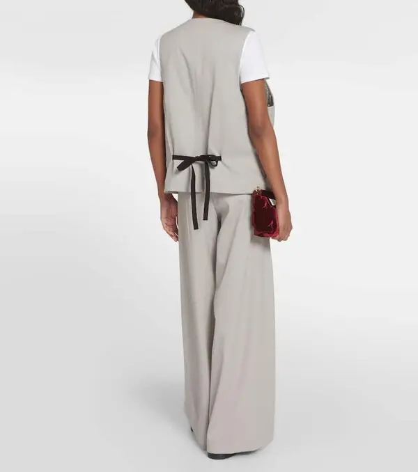 MAISON MARGIELA Oversized Wool-blend Vest