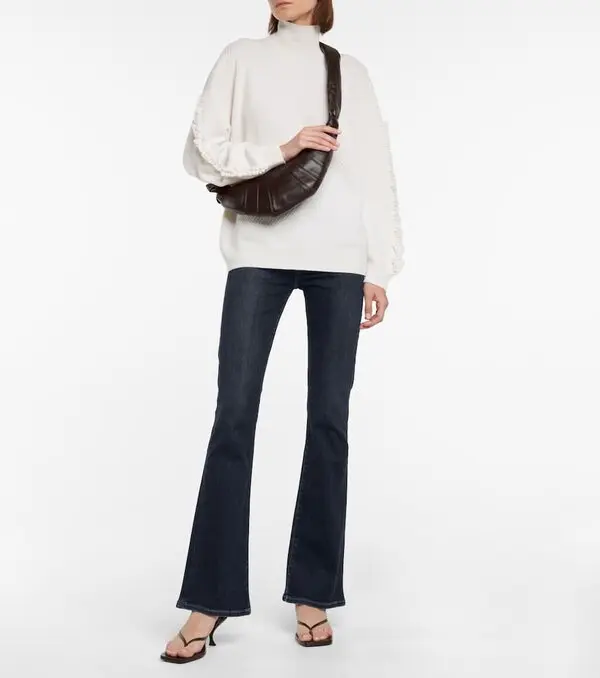 LEMAIRE Small Leather Shoulder Bag - Brown