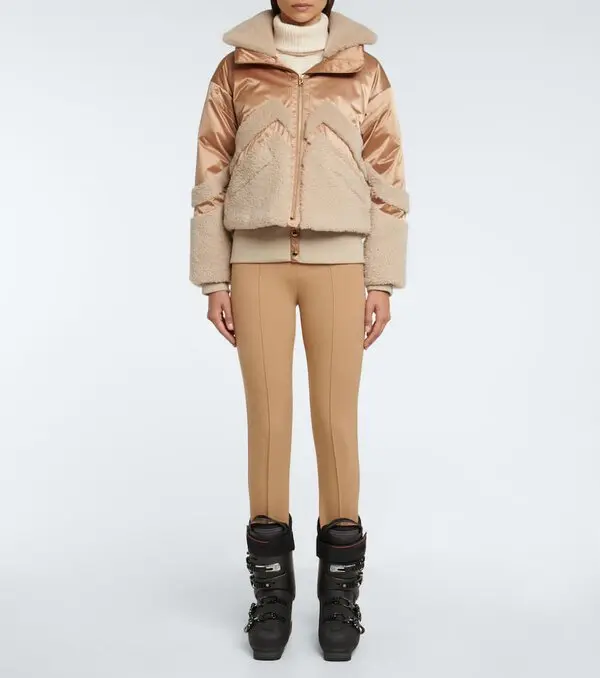 Bogner Milia Shearling-paneled Down Ski Jacket