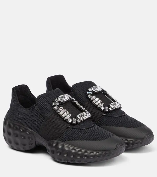 ROGER VIVIER Viv' Run Moonlight Strass Sneakers