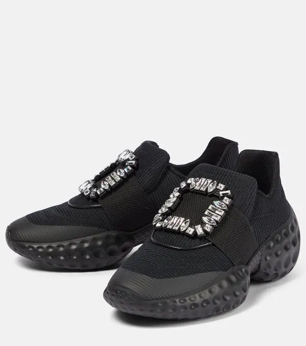 ROGER VIVIER Viv' Run Moonlight Strass Sneakers