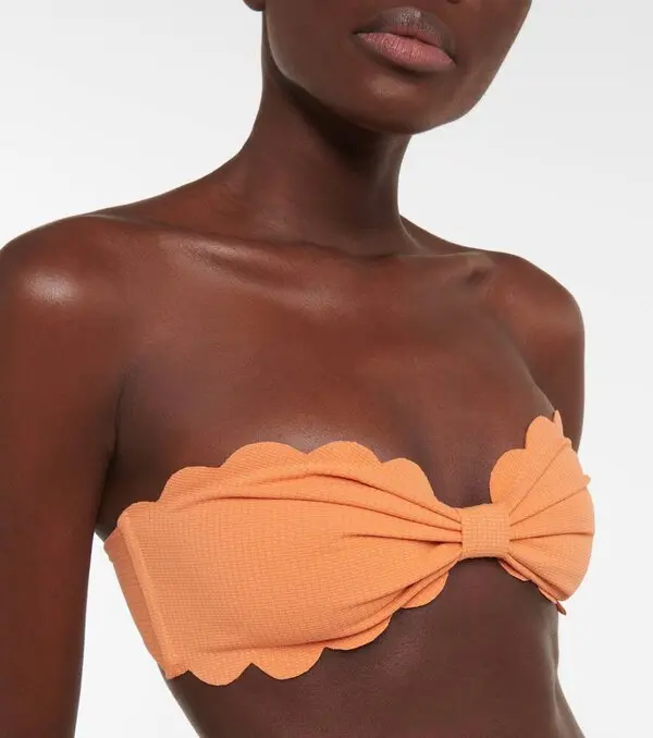Marysia Strapless Bow-tie Bikini Top