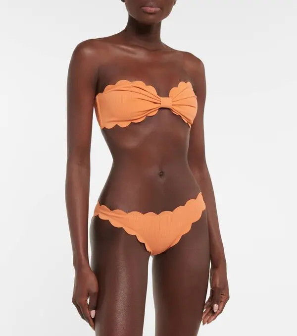 Marysia Strapless Bow-tie Bikini Top