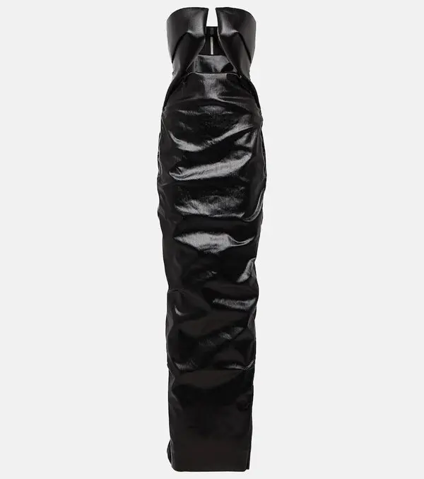 Rick Owens Prong Cutout Gown - Black