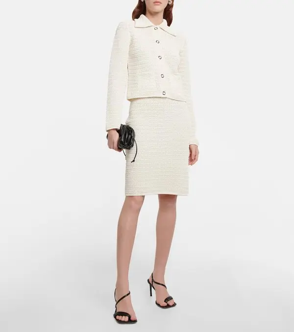Dorothee Schumacher Crochet Pencil Skirt