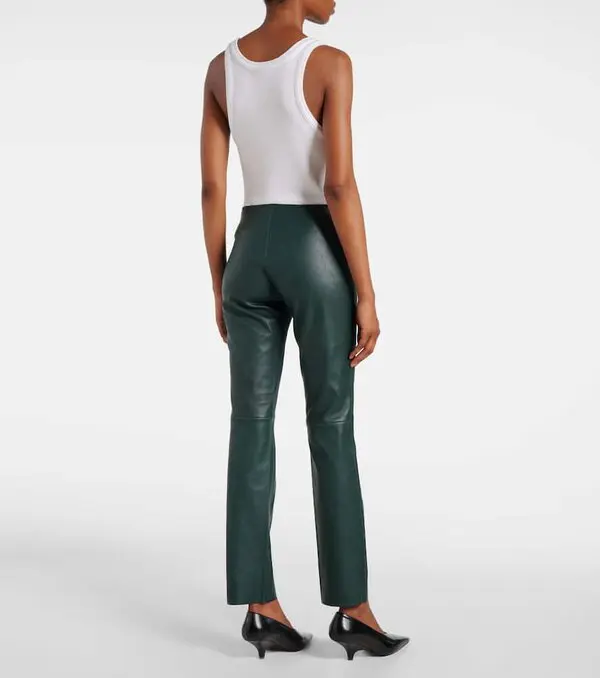 Stouls Jacky Leather Slim Pants - Black