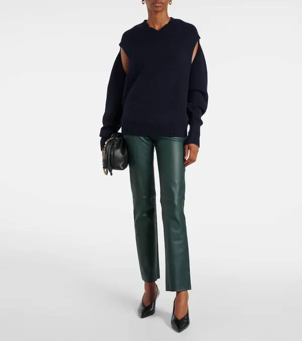 Stouls Jacky Leather Slim Pants - Black