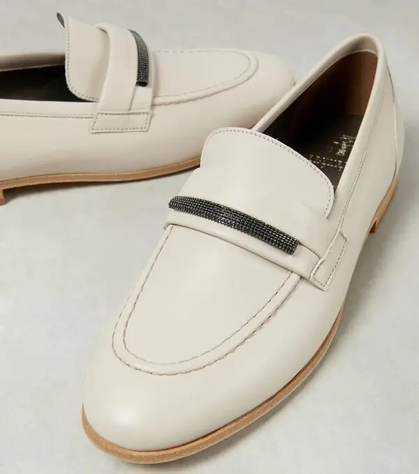 Brunello Cucinelli Leather Loafers