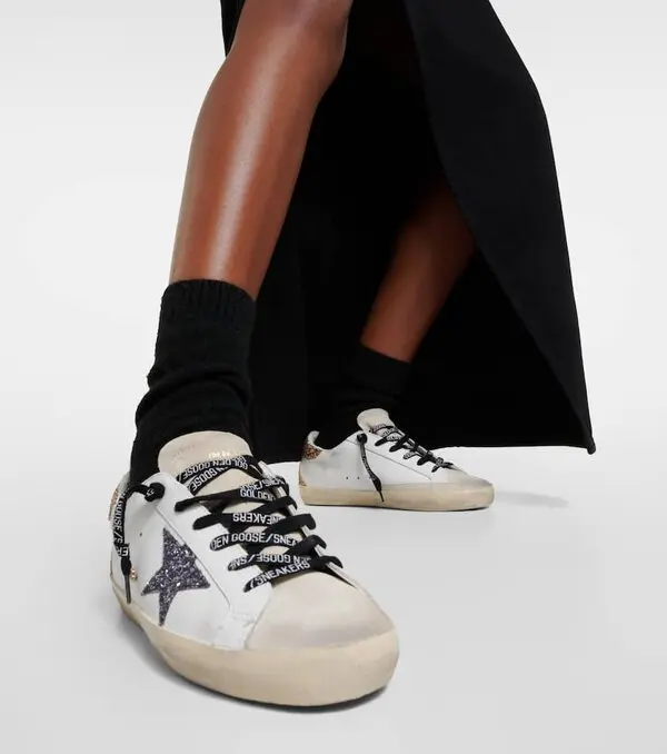 GOLDEN GOOSE Super-star Leather Sneakers - White
