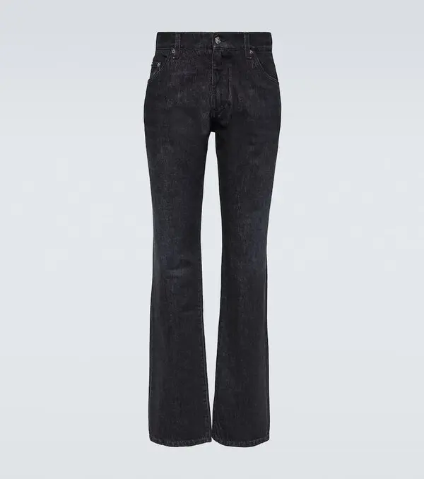 Dolce & Gabbana Distressed Slim Jeans - Blue