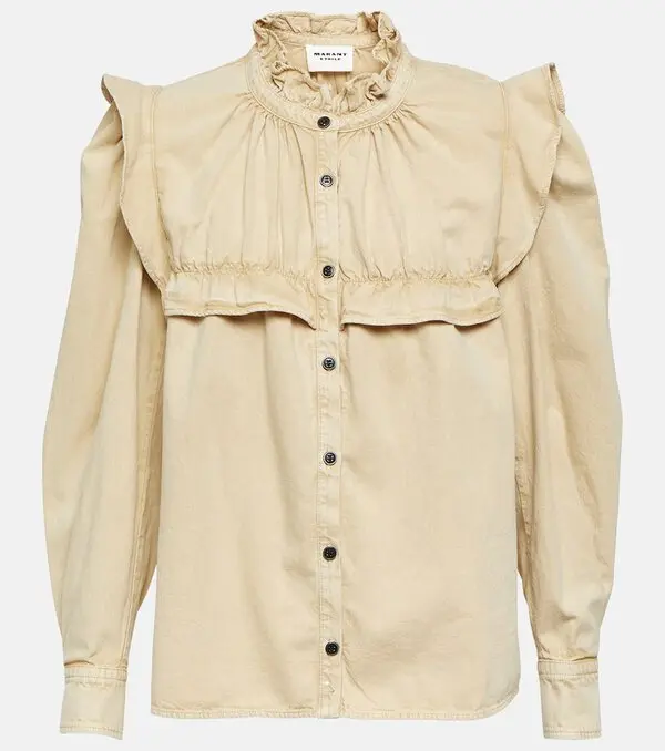 MARANT ETOILE Button-fastening Cotton Top