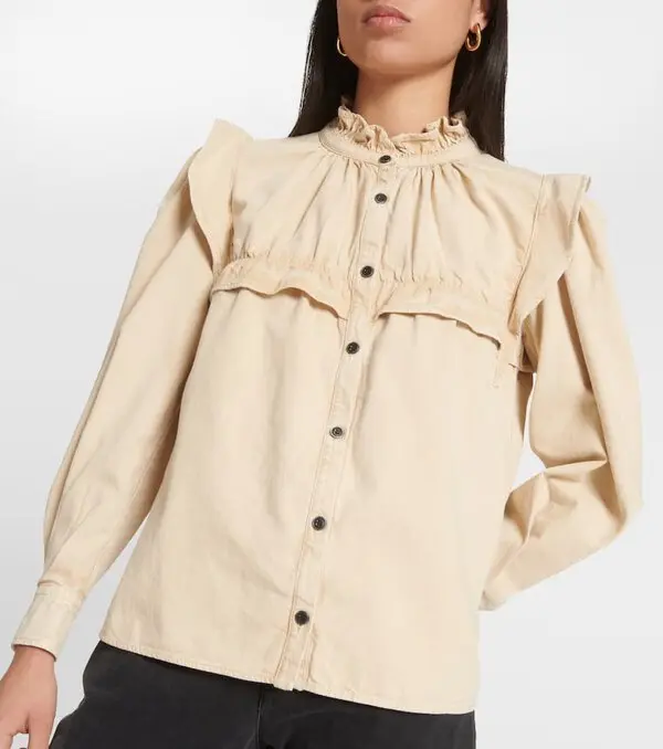 MARANT ETOILE Button-fastening Cotton Top