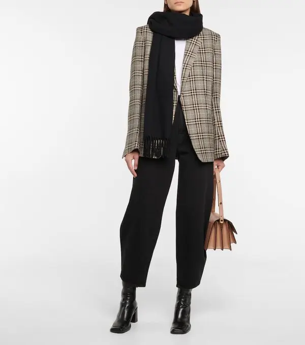 TOTEME Wool Scarf - Black