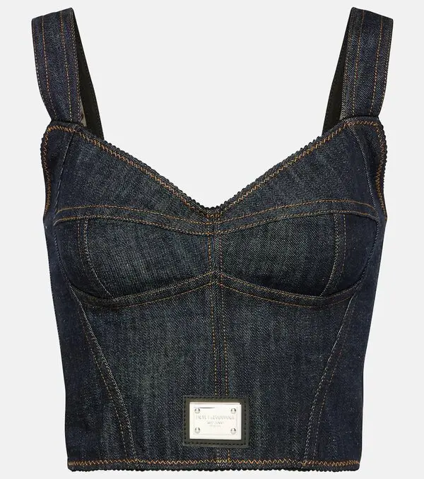 Dolce & Gabbana Denim Bustier