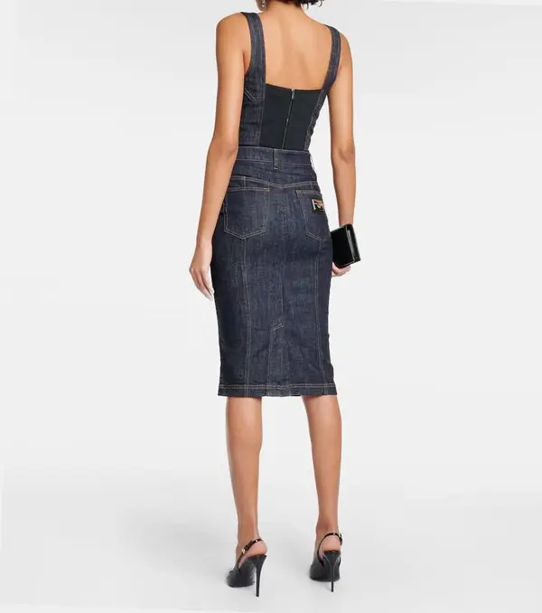 Dolce & Gabbana Denim Bustier