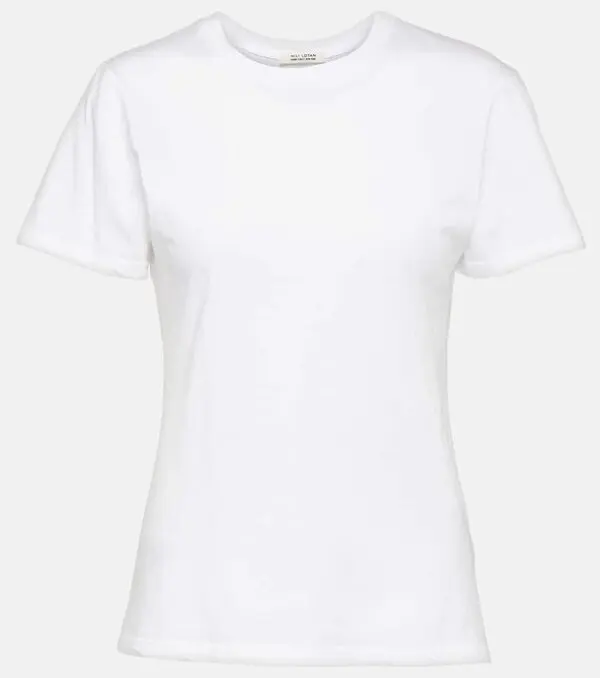 NILI LOTAN Mariela Cotton Jersey T-shirt - White