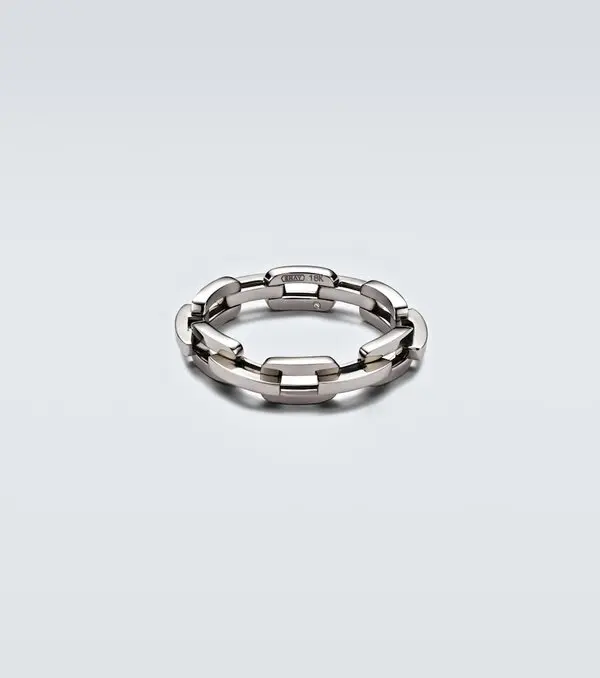 Shay Jewelry Deco Mini 18kt White Gold Ring - Silver