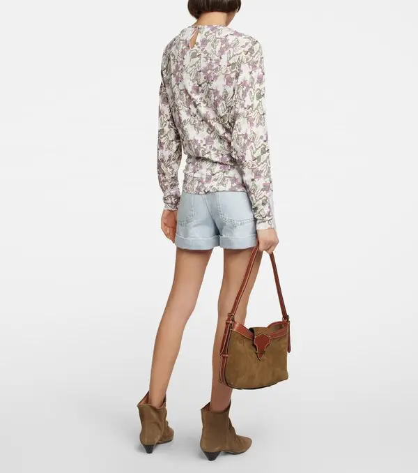 Isabel Marant Étoile Jociae Printed Jersey Top
