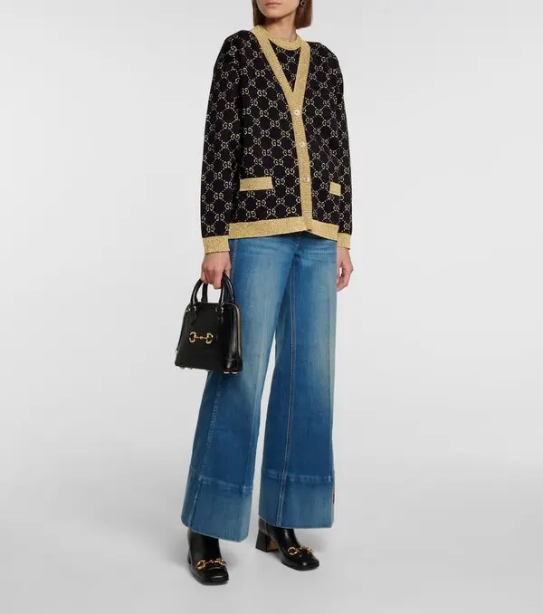 Gucci Cotton-blend Lamé Cardigan
